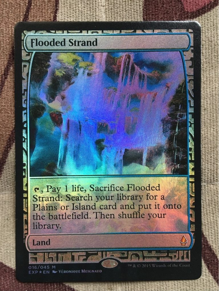 Foil Flooded Strand - MtgProxy